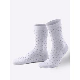 w&auml;schepur sheego Gro&szlig;e Gr&ouml;&szlig;en Damen-Socken, wei&szlig;, Gr&ouml;&szlig;e 39-42 - Damen