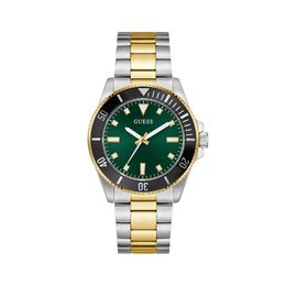 Guess Analoguhr ' CLIFF ' Herren Gr&ouml;&szlig;e One Size gold / jade / silber