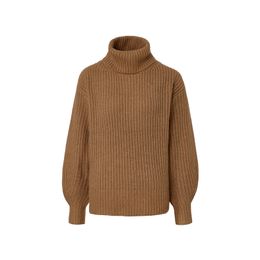 Tchibo - Grobstrickpullover mit Rollkragen - Damen - Gr. L - cognac