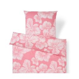 Tchibo - Polycotton-Bettw&auml;sche - rosa