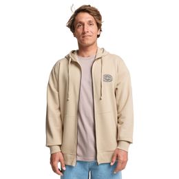 Billabong Sweatjacke 'Foundation' Herren Gr&ouml;&szlig;e XXL beige / smaragd / lavendel / schwarz