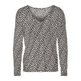 V&eacute;ro Moda Vero Moda Shirt 'VMMERVE' Damen Gr&ouml;&szlig;e M beige / schwarz