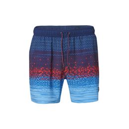 Koroshi Badeshorts Herren Gr&ouml;&szlig;e XXL blau / marine / hellblau / rot