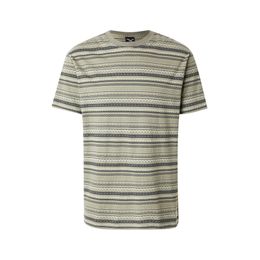 Iriedaily T-Shirt 'Chop Chop' Herren Gr&ouml;&szlig;e XL camel / petrol / dunkelorange / offwhite