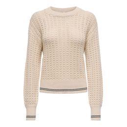 Only Pullover 'ONLAsa' Damen Gr&ouml;&szlig;e S creme / schwarz