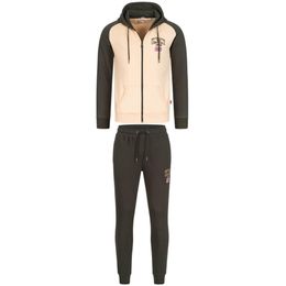 Lonsdale Jogginganzug 'STRETTON' Herren Gr&ouml;&szlig;e XXL creme / oliv