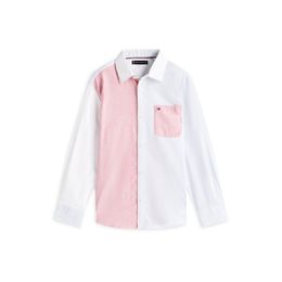 Tommy Hilfiger Button Up Shirt 'Flex Ithaca' boy size 116 Light blue / Red / White