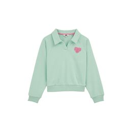 WE Fashion Sweatshirt 'Meisjes' M&auml;dchen Gr&ouml;&szlig;e 110/116 mint