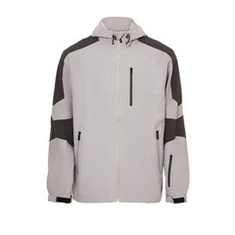 Plumdale &Uuml;bergangsjacke Herren Gr&ouml;&szlig;e L hellgrau / schwarz Sommerjacke