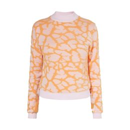 Swirly Pullover Damen Gr&ouml;&szlig;e XL orange / rosa