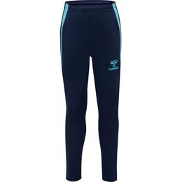 Hummel Sporthose Jungen Gr&ouml;&szlig;e 116 neonblau / dunkelblau