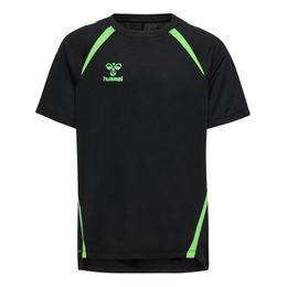 Hummel Funktionsshirt Jungen Gr&ouml;&szlig;e 116 neongr&uuml;n / schwarz