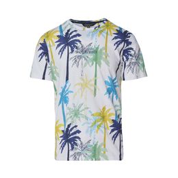 Koroshi T-Shirt Herren Gr&ouml;&szlig;e M indigo / gelb / hellgr&uuml;n / wei&szlig;