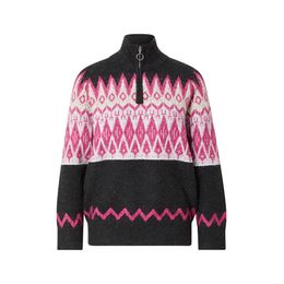 Object Pullover Damen Gr&ouml;&szlig;e L creme / pink / schwarz