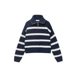 Mango Kids Pullover 'DELPHY' M&auml;dchen Gr&ouml;&szlig;e 152 navy / wei&szlig;