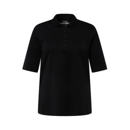 Ulla Popken Poloshirt Damen Gr&ouml;&szlig;e XXXL/4XL schwarz