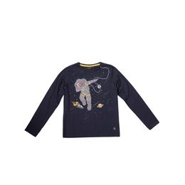 Koroshi Shirt M&auml;dchen Gr&ouml;&szlig;e 116 navy / zitronengelb / mauve