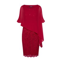 Swing Cocktailkleid Damen Gr&ouml;&szlig;e 46 weinrot Sommerkleid