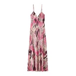Bershka Kleid Damen Gr&ouml;&szlig;e 40 cyclam / pitaya / pastellpink Sommerkleid