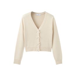 Mango Strickjacke 'FRIVOLI' Damen Gr&ouml;&szlig;e M hellbeige