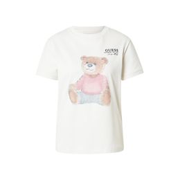 Guess T-Shirt 'CARLA' Damen Gr&ouml;&szlig;e M creme / hellbraun / rosa / schwarz