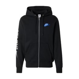 Nike Sportswear Sweatjacke 'CLUB' Herren Gr&ouml;&szlig;e M blau / schwarz