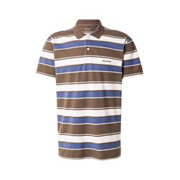 Hollister Poloshirt Herren Gr&ouml;&szlig;e XXL dunkelblau / braun / wei&szlig;