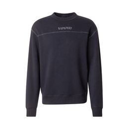 Napapijri Sweatshirt 'B-UMBRA' Herren Gr&ouml;&szlig;e L taupe / schwarz