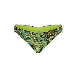 Guess Bikinihose 'INES' Damen Gr&ouml;&szlig;e L t&uuml;rkis / hellgelb / kiwi / schwarz
