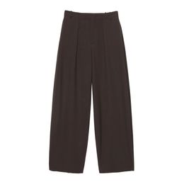 Pull&Bear Pull&Bear Pleat-Front Pants female size 34 Dark brown