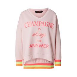 miss goodlife Sweatshirt 'Champagne Is The Answer' Damen Gr&ouml;&szlig;e XS limette / orange / rosa / hellrot