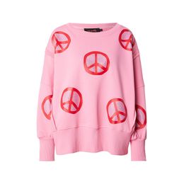 miss goodlife Sweatshirt 'Peace' Damen Gr&ouml;&szlig;e M rosa / rot
