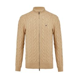 Williot Hair Braided Full Zip Cardigan Herren Gr&ouml;&szlig;e XL beige