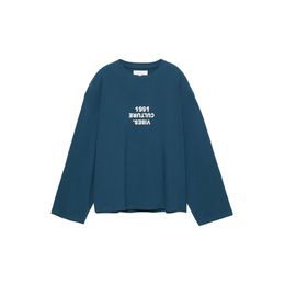 Pull&Bear Pull&bear Damen - Shirts & Tops 'STREET' Damen Gr&ouml;&szlig;e M petrol / wei&szlig;