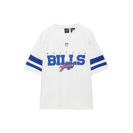 Pull&Bear Pull&bear T-Shirt 'NFL BILLS' Herren Gr&ouml;&szlig;e S blau / rot / wei&szlig;