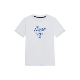 Guess T-Shirt Jungen Gr&ouml;&szlig;e 176 blau / wei&szlig;