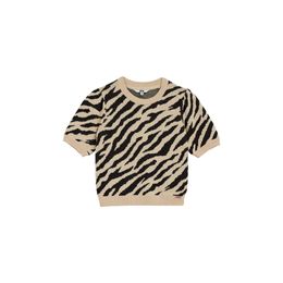 WE Fashion Pullover M&auml;dchen Gr&ouml;&szlig;e 158/164 beige / schwarz