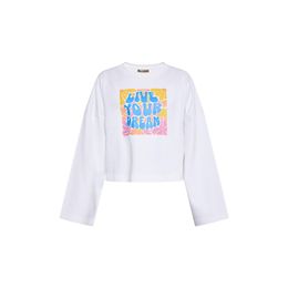 Ebeeza Sweatshirt Damen Gr&ouml;&szlig;e L blau / gelb / pink / wei&szlig;