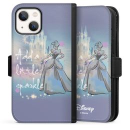 DeinDesign Galaxy A51 Handy Klapph&uuml;lle Handyh&uuml;lle aus Kunst Leder schwarz Flip Case Disney Cinderella Official Licensed Product Sideflip mit Lasche