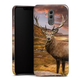 DeinDesign Huawei Mate 20 Lite Handy Premium Case Smartphone Handyh&uuml;lle Schutzh&uuml;lle gl&auml;nzend Deer Mountain Meadow Premium Case