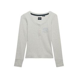 Superdry & Co Shirt 'Athletic' Damen Gr&ouml;&szlig;e S hellblau / graumeliert