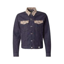 Guess Jacke 'DILLON' Herren Gr&ouml;&szlig;e XS kitt / dunkelblau / dunkelbraun