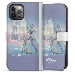 DeinDesign iPhone 12 Pro Max Handy Klapph&uuml;lle Handyh&uuml;lle aus Kunst Leder wei&szlig; Flip Case Disney Cinderella Official Licensed Product Sideflip mit Lasche