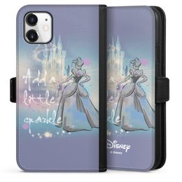 DeinDesign iPhone 11 Handy Klapph&uuml;lle Handyh&uuml;lle aus Kunst Leder schwarz Flip Case Disney Cinderella Official Licensed Product Sideflip mit Lasche