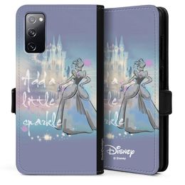 DeinDesign Galaxy S20 Handy Klapph&uuml;lle Handyh&uuml;lle aus Kunst Leder schwarz Flip Case Disney Cinderella Official Licensed Product Sideflip mit Lasche