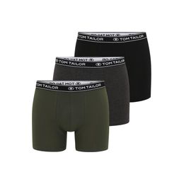 Tom Tailor Boxershorts Herren Gr&ouml;&szlig;e XL hellgrau / graumeliert / oliv / schwarz