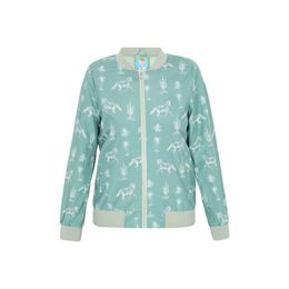 beach budz Between-Season Jacket female size XL Cream / Turquoise