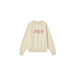 thinking mu Sweatshirt ' LOVE HEART ' Damen Gr&ouml;&szlig;e M offwhite