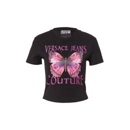 Versace Jeans Couture T-Shirt Damen Gr&ouml;&szlig;e L blau / lila / schwarz / wei&szlig;