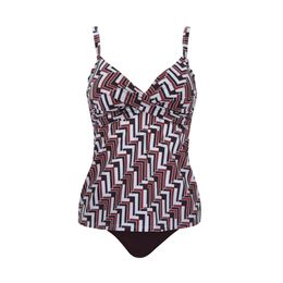 Olympia Tankini Damen Gr&ouml;&szlig;e S bordeaux / burgunder / wei&szlig;